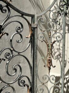Pair of Antique French Wrought Iron Gates from Paris, Circa 1900 ...