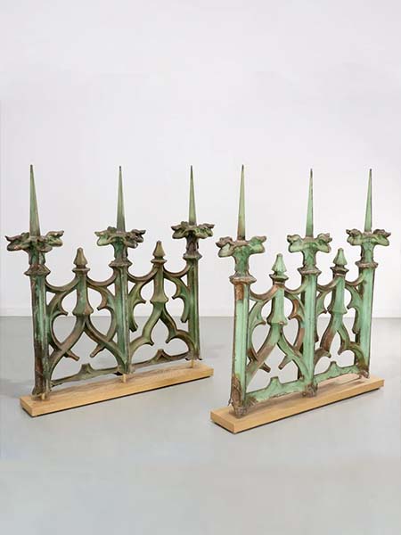 Pair of Cass Gilbert Copper Rooftop Railing Panels from the Iconic ...