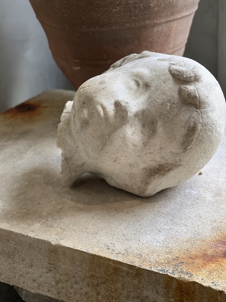 19th Century French Tête d'enfant Marble Sculpture - Architectural ...